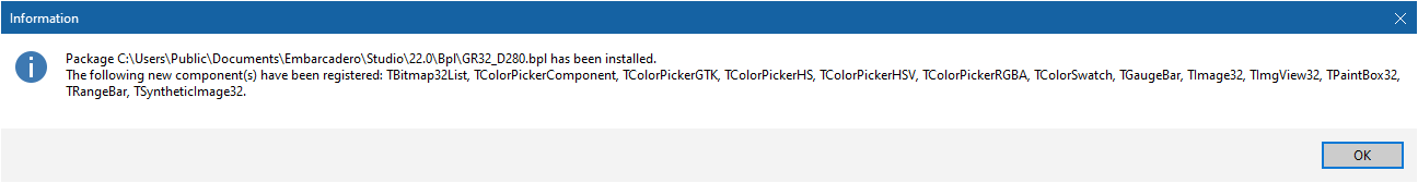 Installation – Graphics32